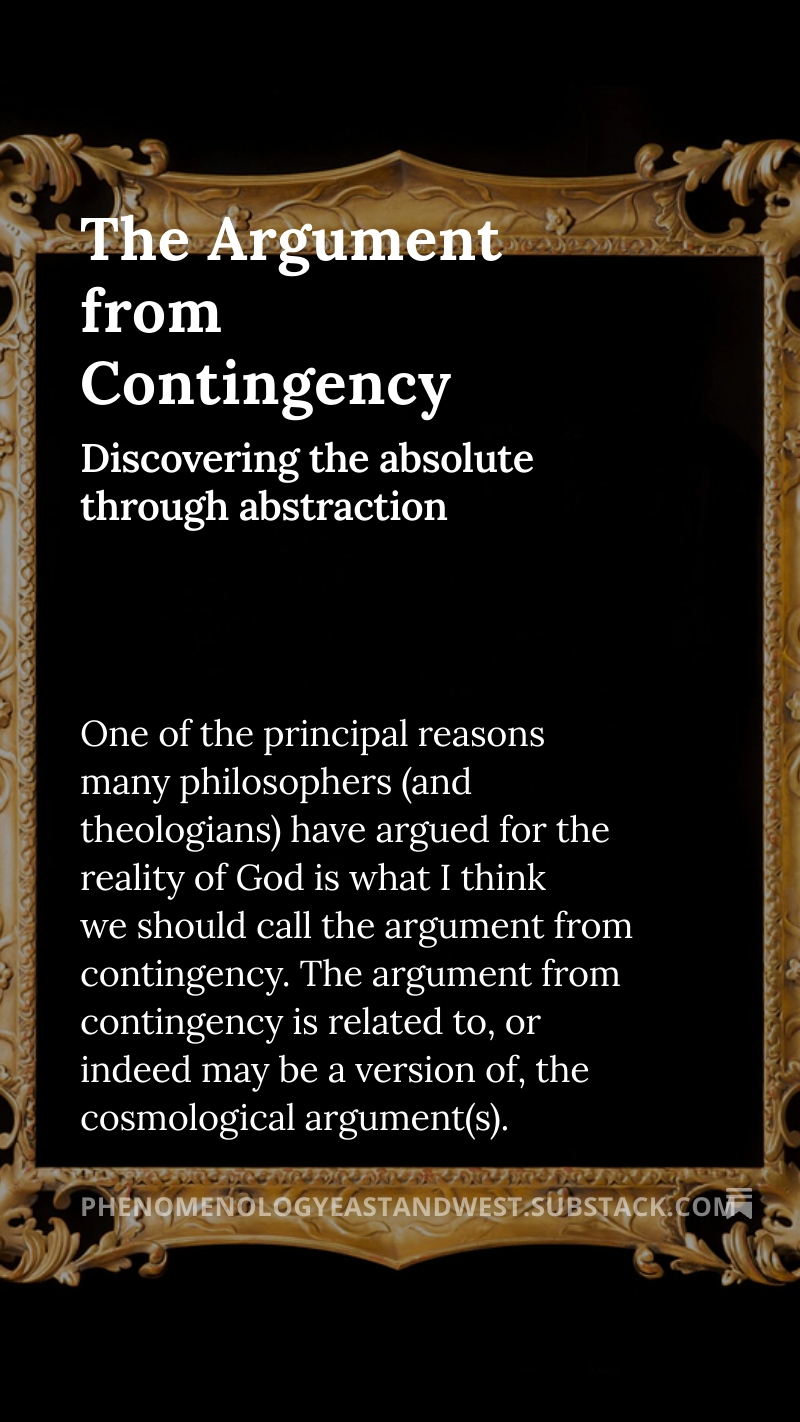 The Argument from Contingency | Wrestling with the Angel